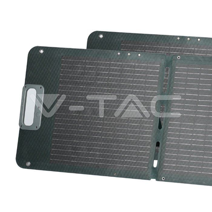 2x120W Folding Solar Panels With 2 in 1 Cable for Portable Power ...